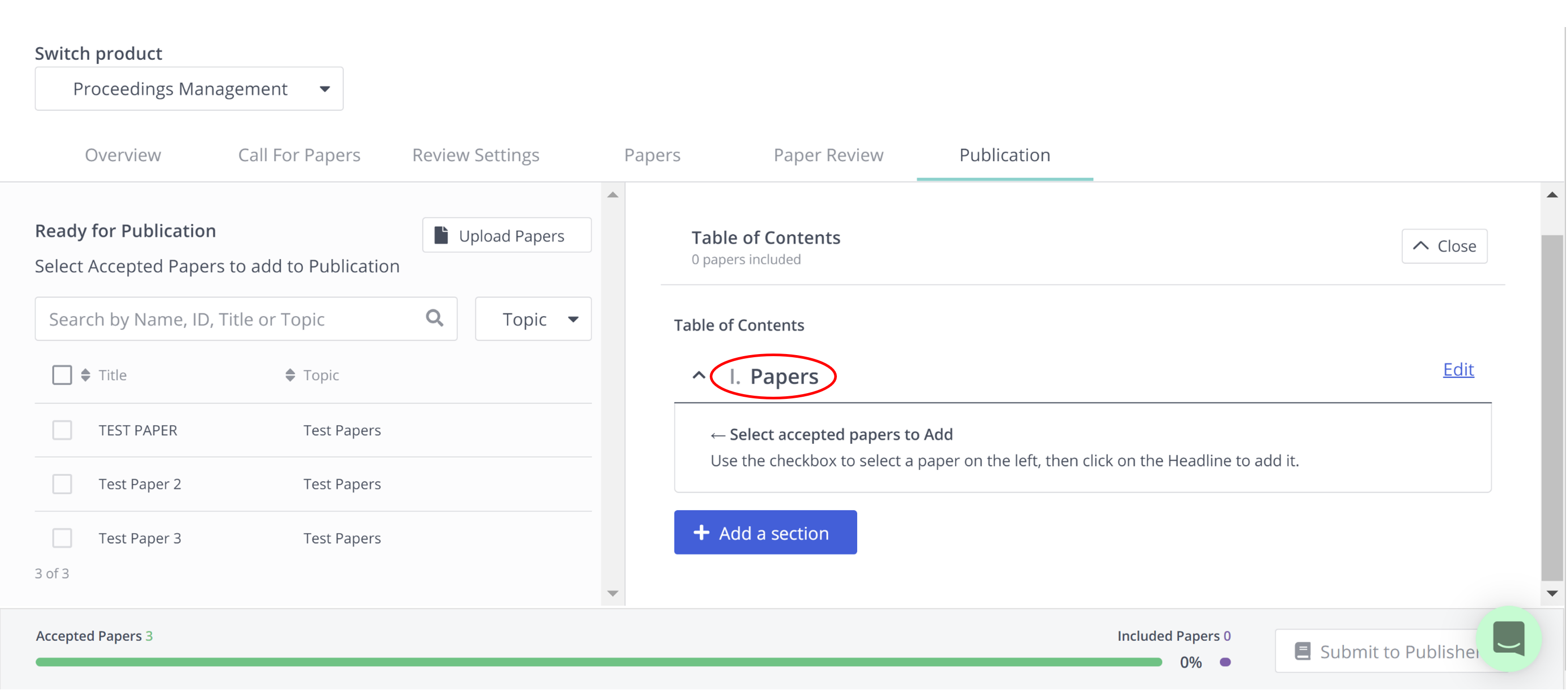 Organizing Publication and Submitting Papers to Publisher